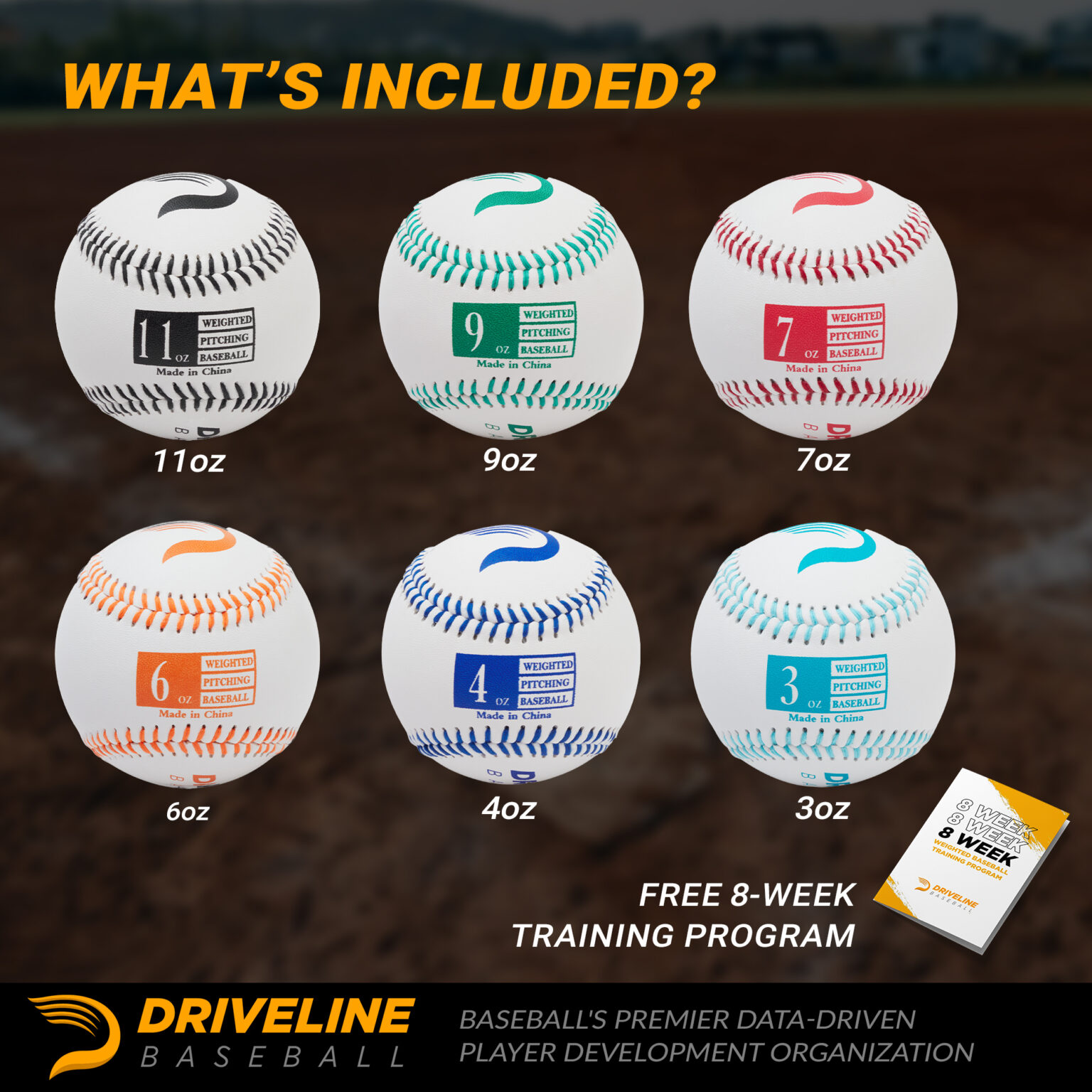 Driveline Leather Weighted Baseballs - Driveline Baseball