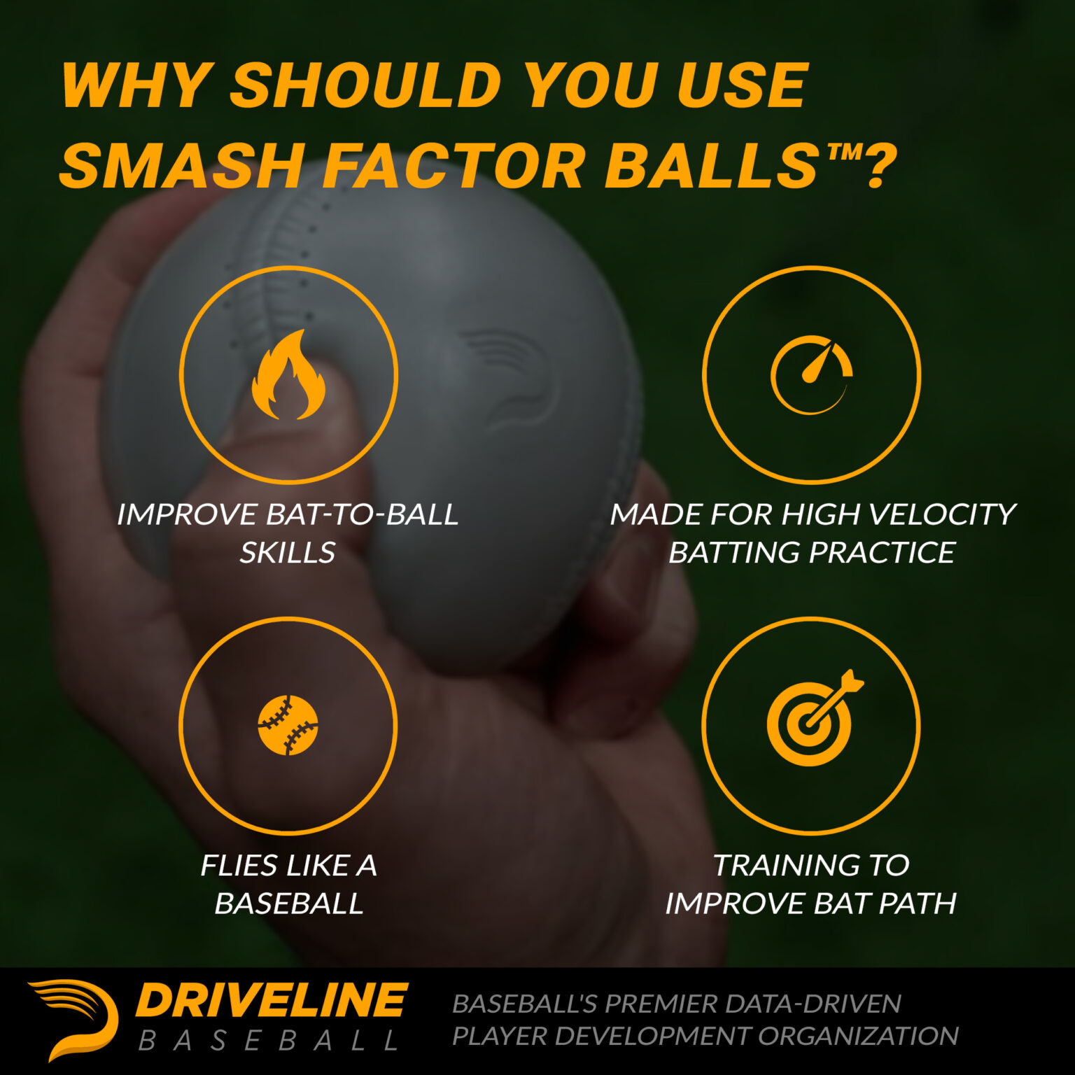 Smash Factor Balls™ - Driveline Baseball